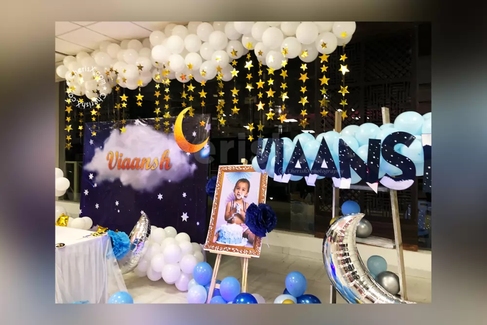 Moon Stars Theme And Decoration Over The Moon Baby Shower Decorations,