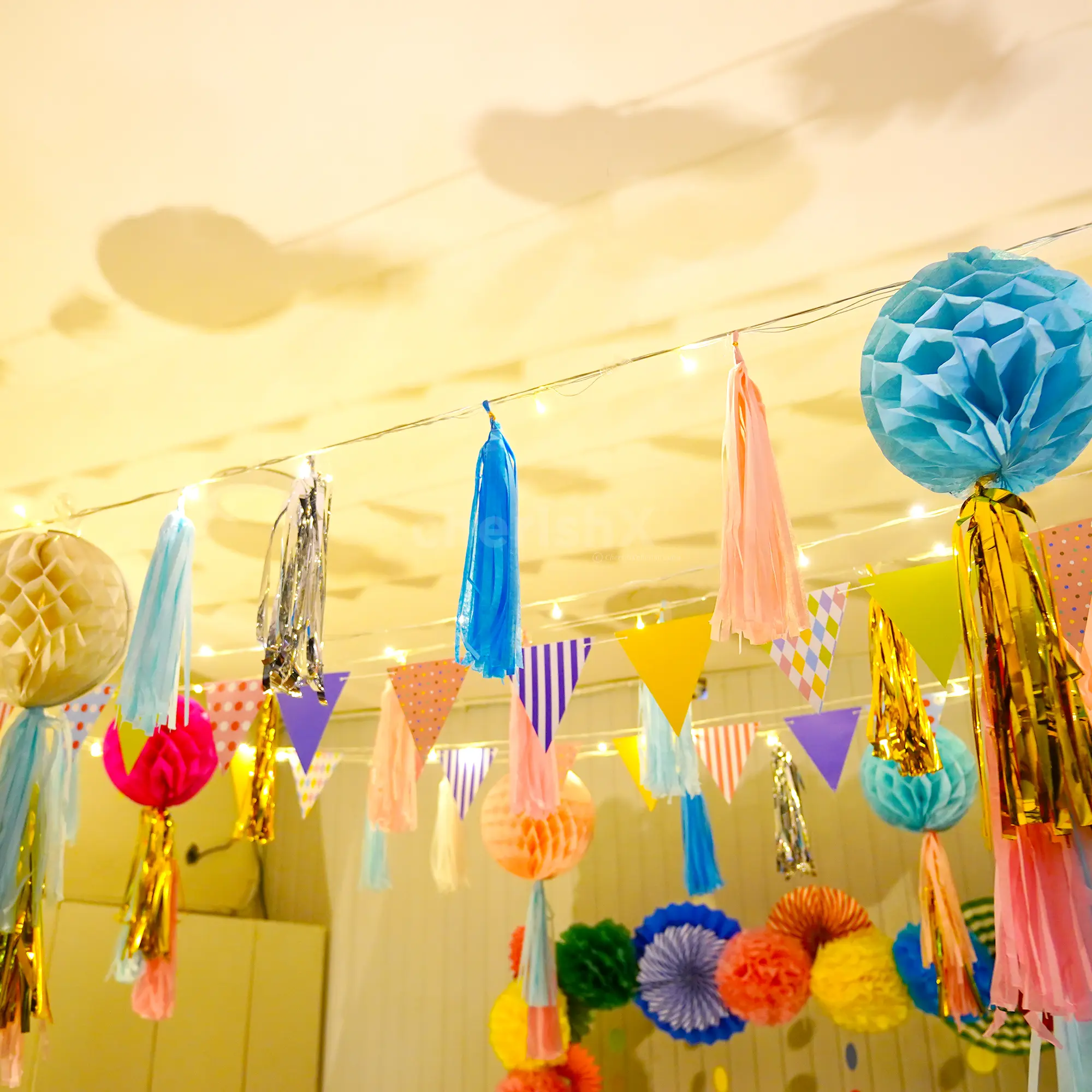 Add liveliness to your home with tassels Honey Comb Balls decorations Pune