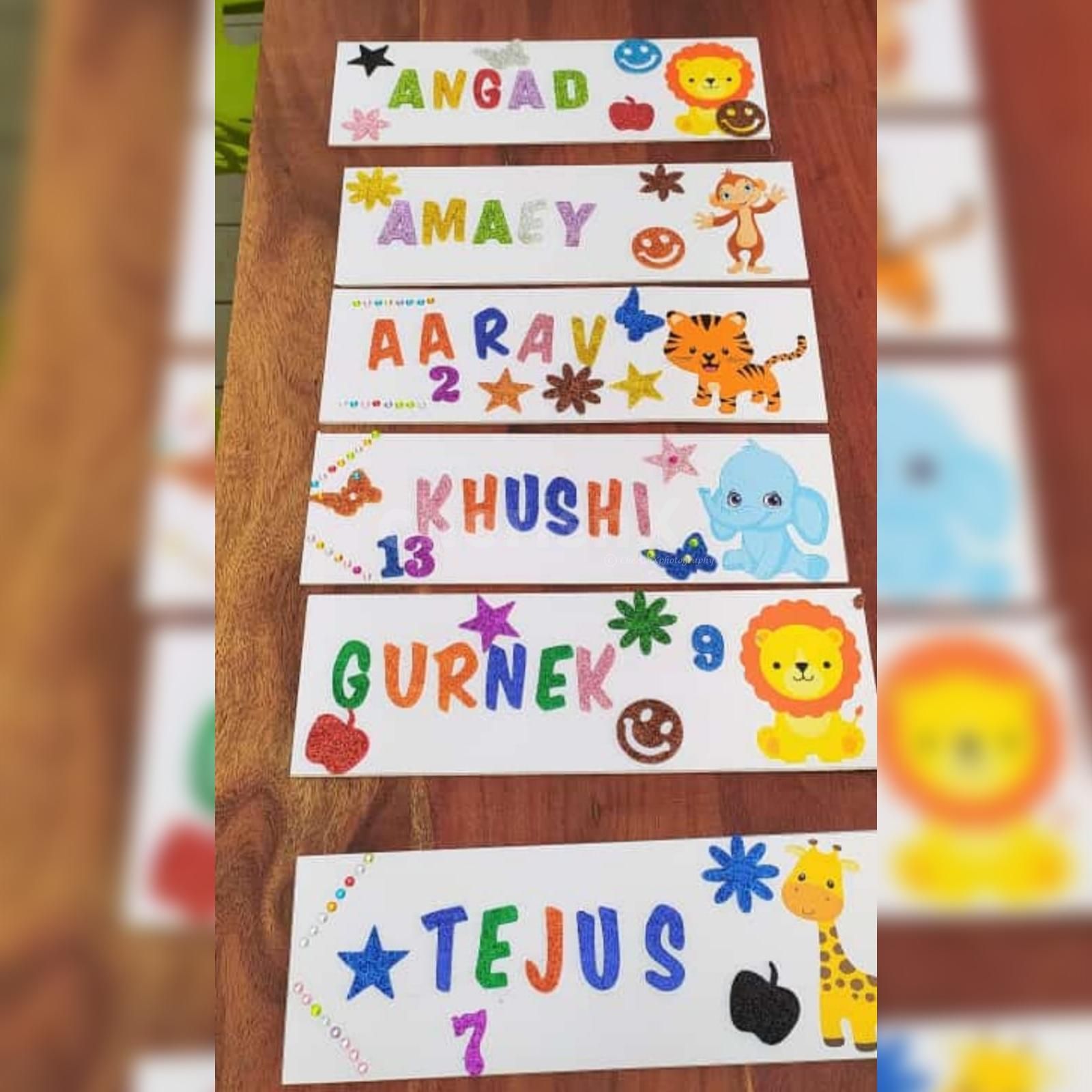 Kids Name Plate Making Party: Fun & Personalized Crafts! | Bangalore