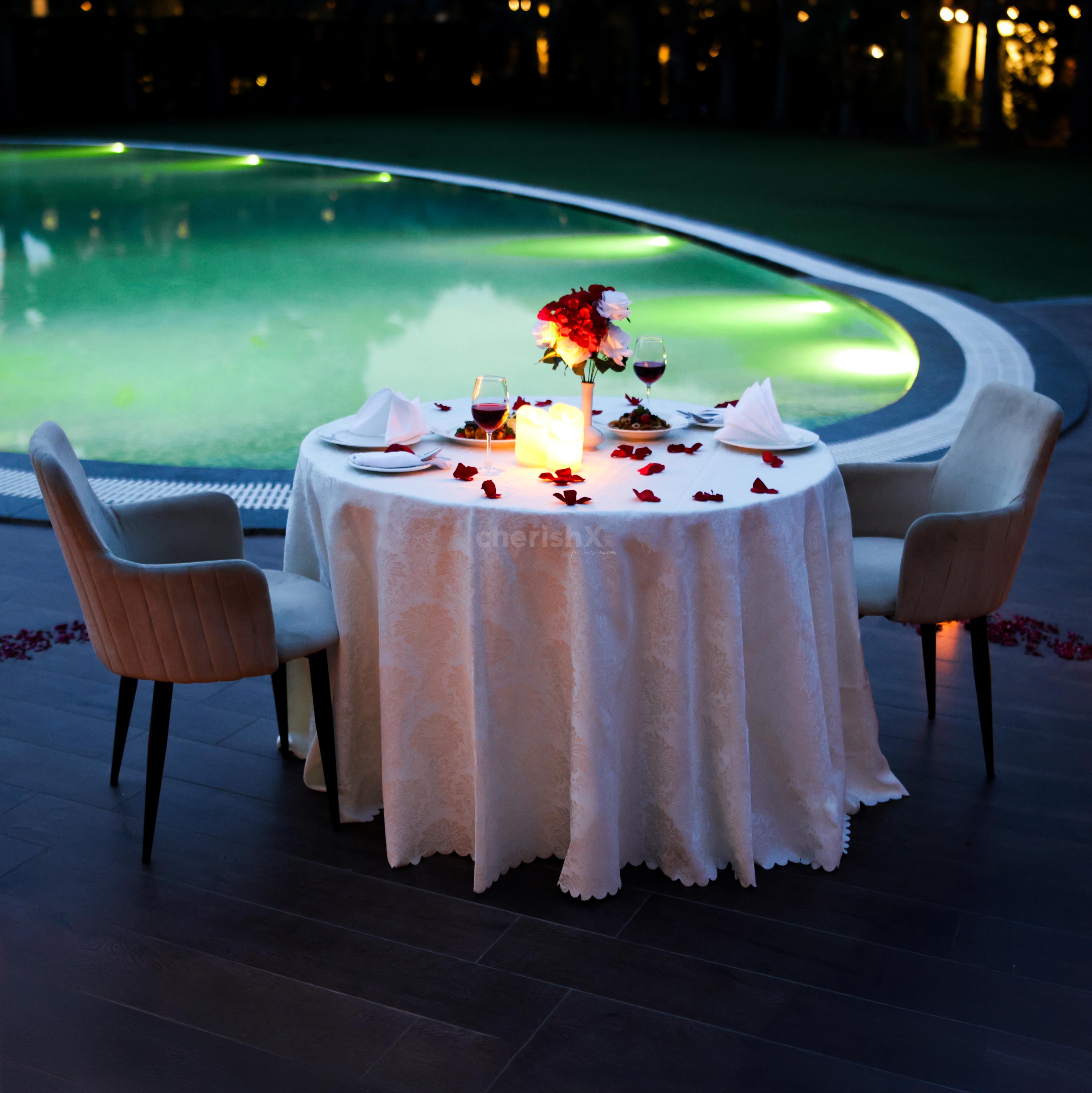 Romantic Poolside Candlelight Dining by Atrio | Delhi NCR